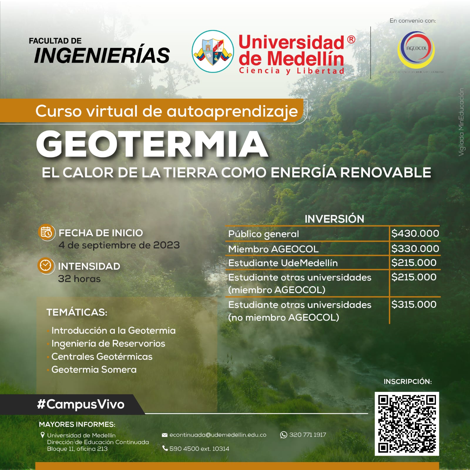 Nueva versión curso virtual UDEM – AGEOCOL “Geotermia: el calor de la ...
