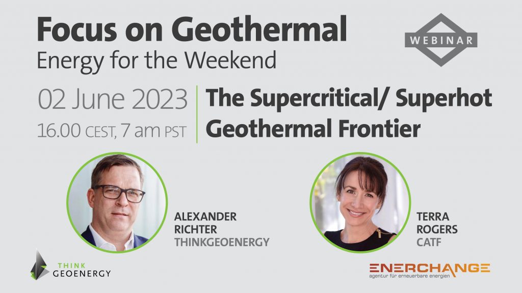 Webinar de la serie “Focus on Geothermal”: la frontera geotérmica supercrítica/ supercaliente, 2 ...